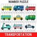 Preschool Puzzle | Cars | Vehicles | Transportation | Number Puzzles ...