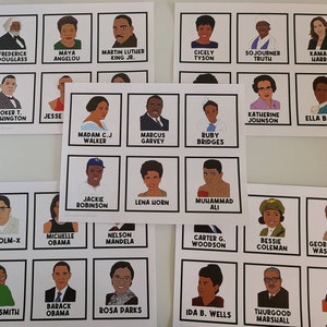 PHYSICAL COPY: Black History Picture Card | Bulletin Board Display ...