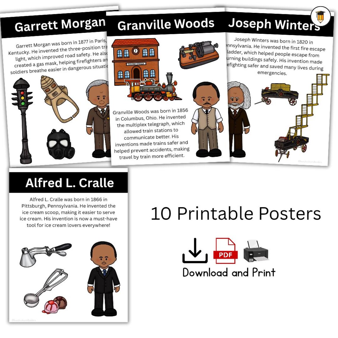 10 Black Inventions Posters | Bulletin Board Display | Black History ...