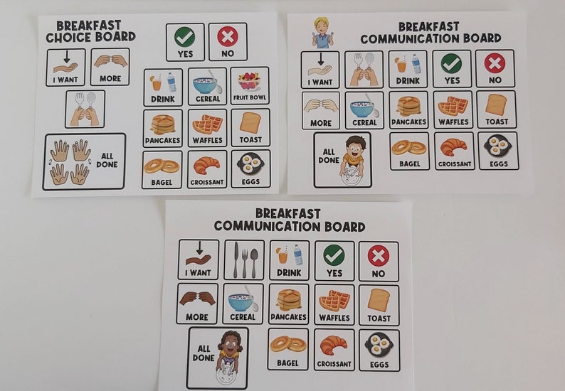 Food Communication Choice Board | Food Choice Board | Food | Visual Aid ...