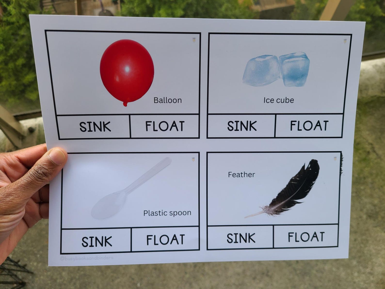 32 Sink or Float Task Cards | Observation Skills | Science Experiment ...