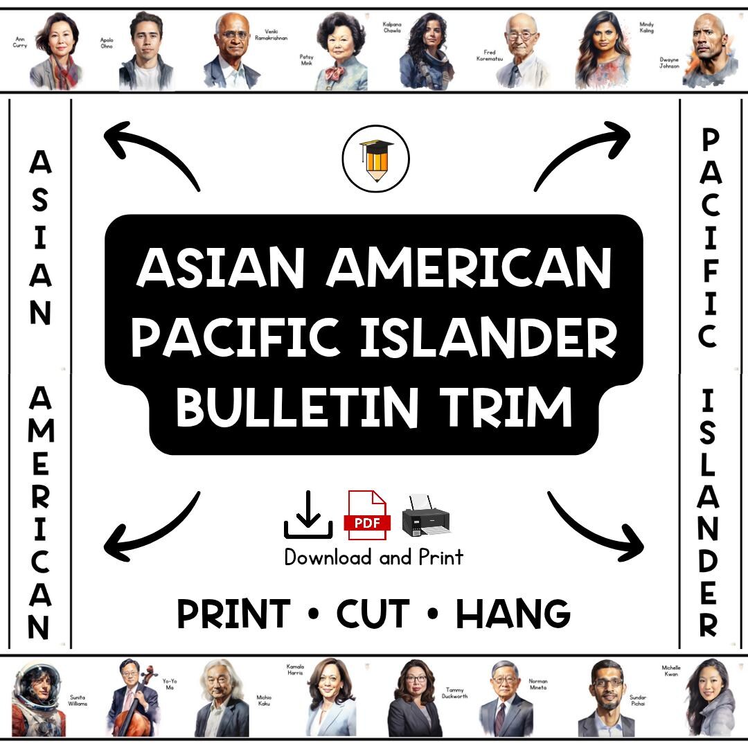 AAPI Bulletin Border Trim | Asian American and Pacific Islanders ...