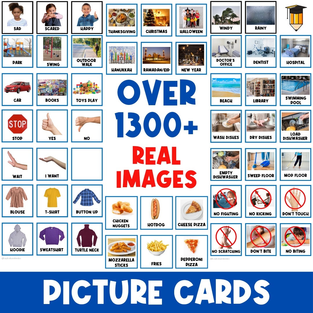 1300+ REAL IMAGES | First Then Board | Visual Aid | Schedule | Toddler ...