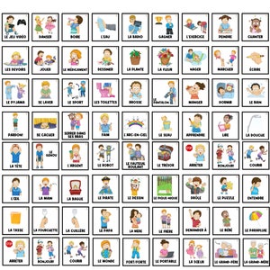 250 FRENCH | Picture Cards | First Then Board | Visual Aid | Schedule ...