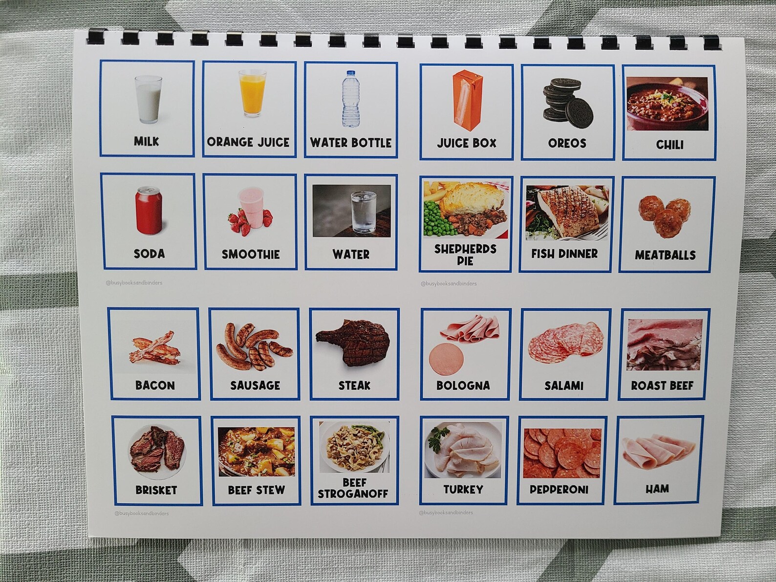 BOOK: 167 Food Pictures | Food Visual Aid | Behavior | Task Card ...