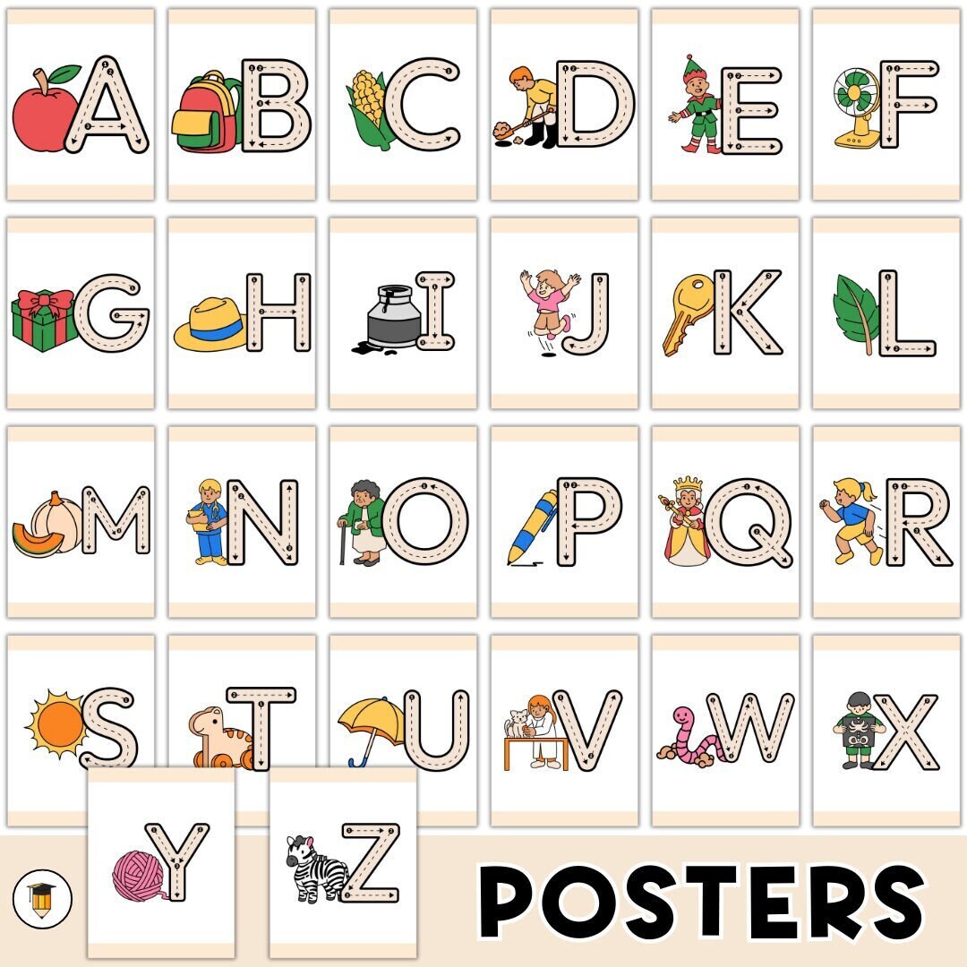 Boho Alphabet Posters | A to Z Posters | Classroom Decor | ABC ...
