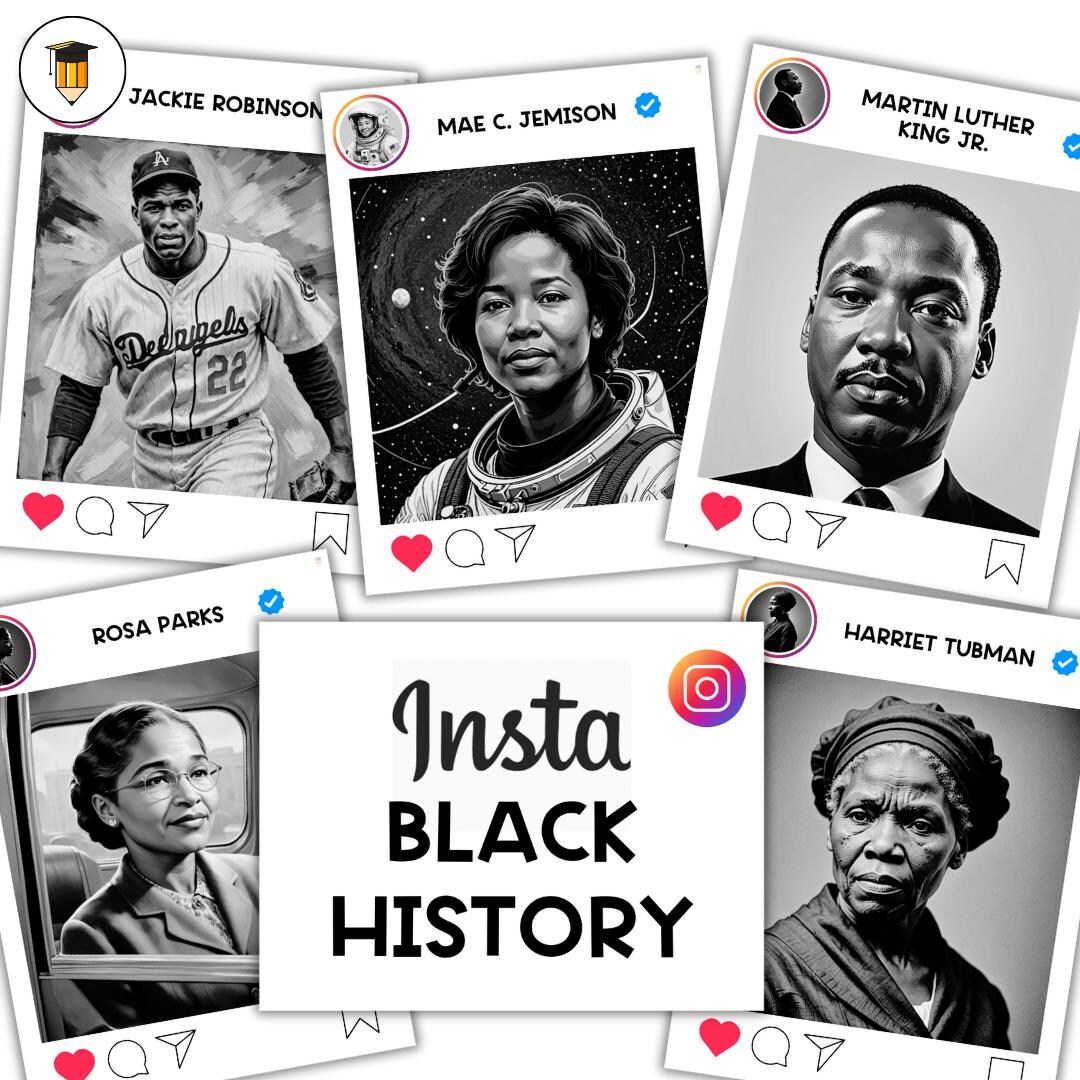 Black History Social Media Posters | Bulletin Board Display | Black ...