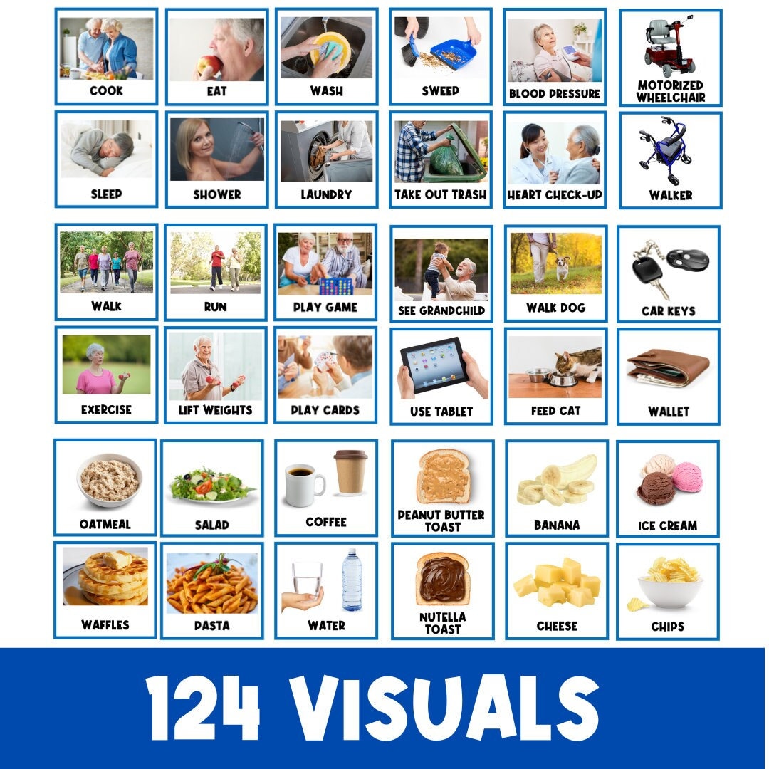 SENIORS: REAL PICTURES | First Then Board | Visual Aid | Visual ...