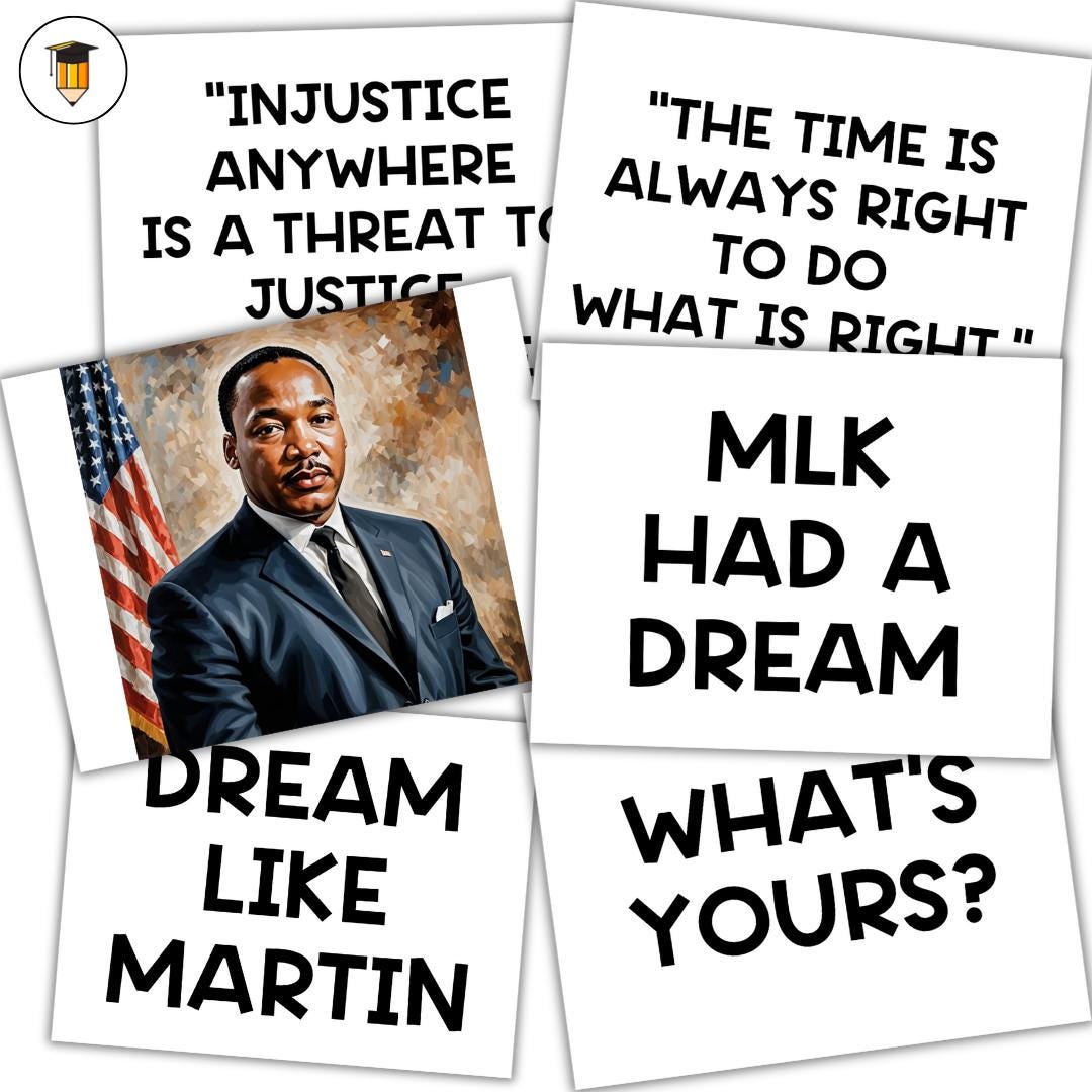 Martin Luther King Jr. Day Bulletin Board Black History Poster Black ...