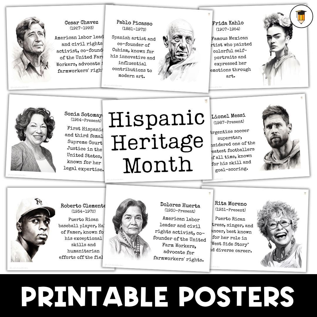 Hispanic Heritage Month | Printable Banner | Bulletin Board | Classroom ...