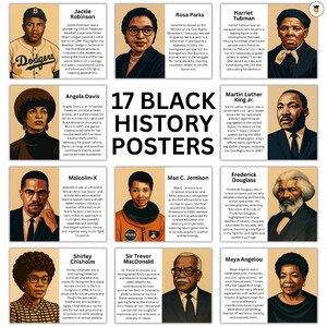 17 Black History Posters | Bulletin Board Display | Black History Decor ...