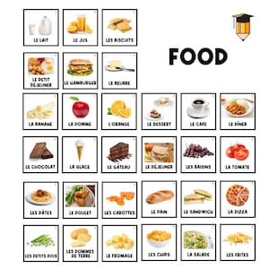 250 FRENCH | Picture Cards | First Then Board | Visual Aid | Schedule ...