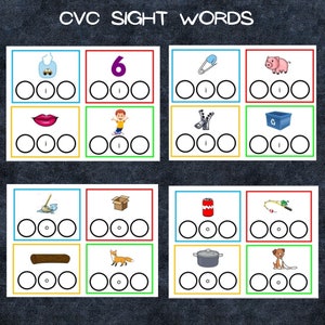 CVC Sight Word Practice | Preschool Writing | Vocabulary | Sight Words ...