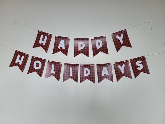 Happy Holidays Banner Printable