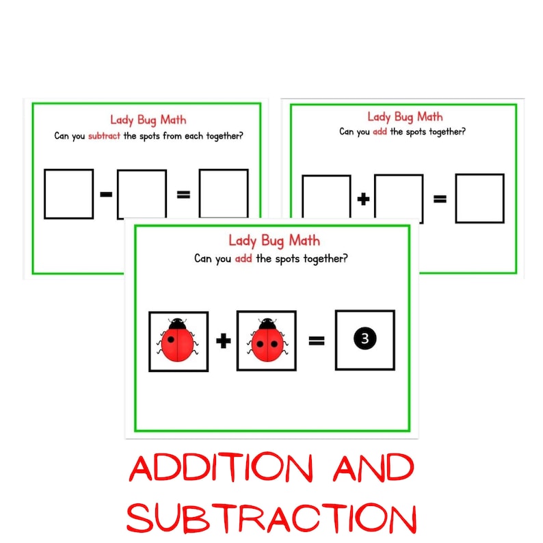 Ladybug Activity Pack | Counting | Numbers | Alphabet Matching ...