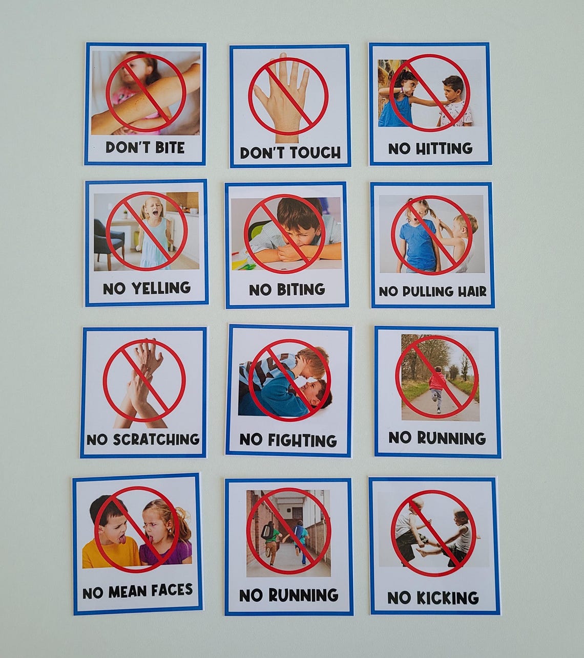 PHYSICAL COPY: Real Pictures Behavior | First Then Visual Aid | Toddler ...