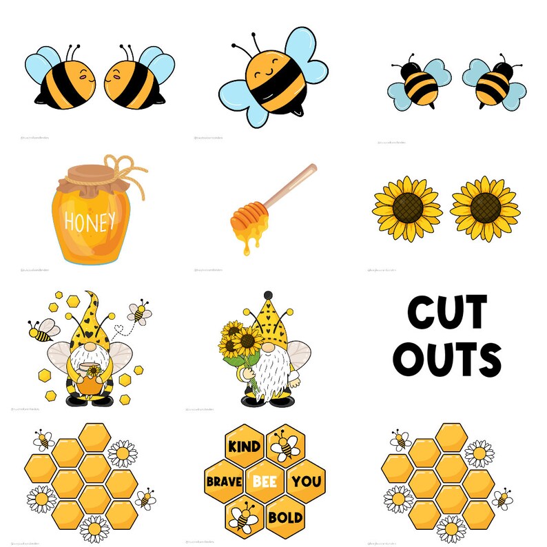 BEE Bulletin Board Spring Theme Visual Schedule Display - Etsy