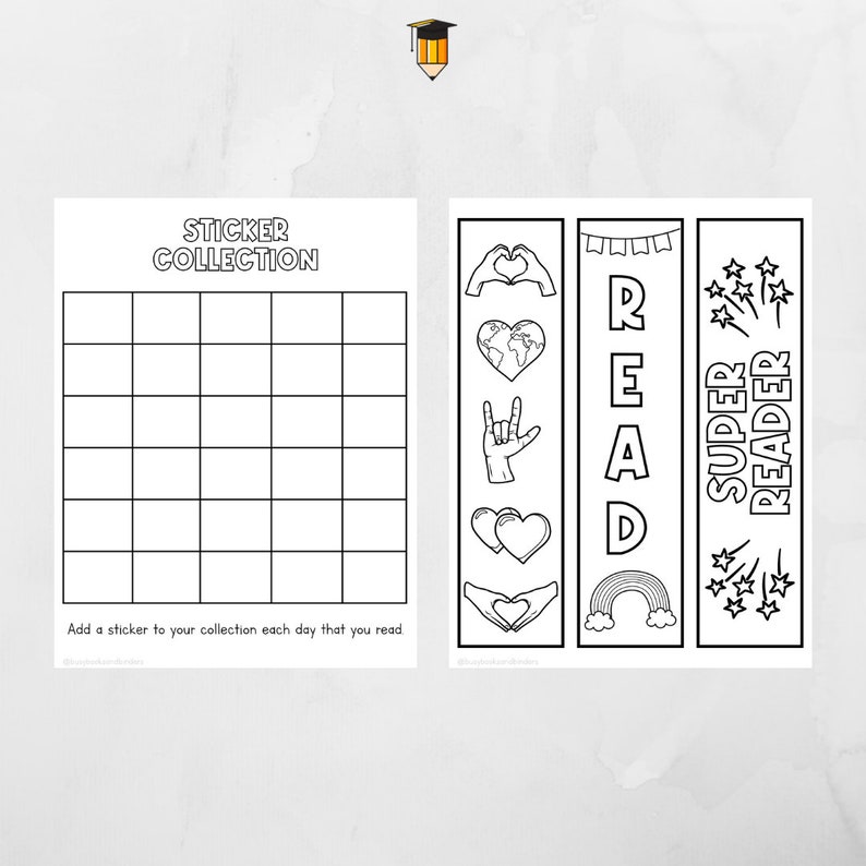 READING LOG Read Every Day Daily Reading Homeschool - Etsy