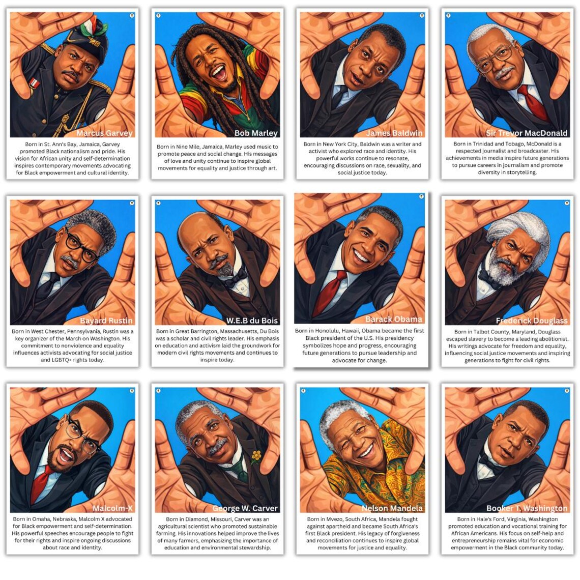 14 Black History Leader Posters | Bulletin Board Display | Black ...