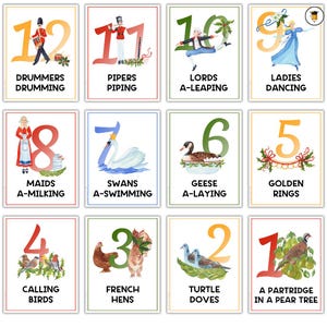12 Days of Christmas | Christmas Posters | Christmas Printable ...
