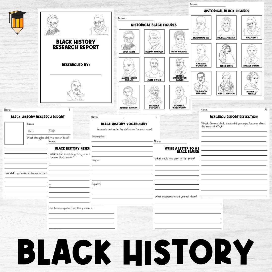 Black History Research Black History Worksheets African American ...