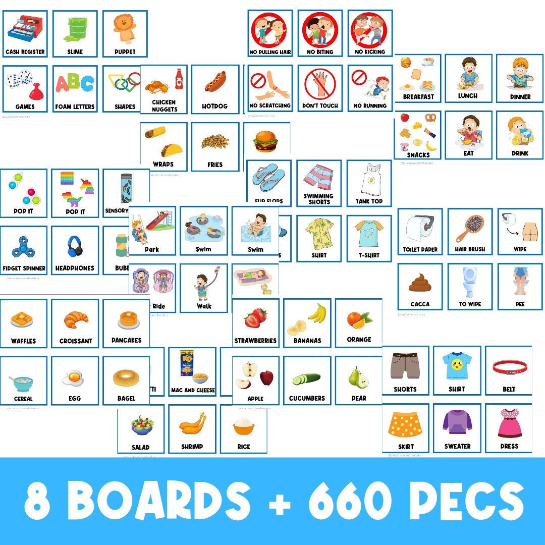8 BOARDS + 660 PICTURES | First Then Board | Visual Aid | Visual ...