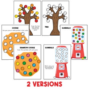 POM POM ACTIVITIES | Busy Book | Colors | Autism | Preschool | Fine ...