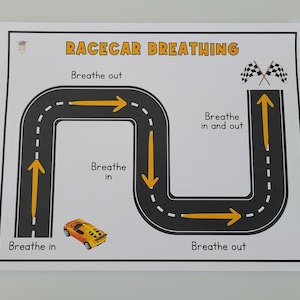 RACECAR Deep Breathing | Grounding | Calm Down Strategies | Poster ...