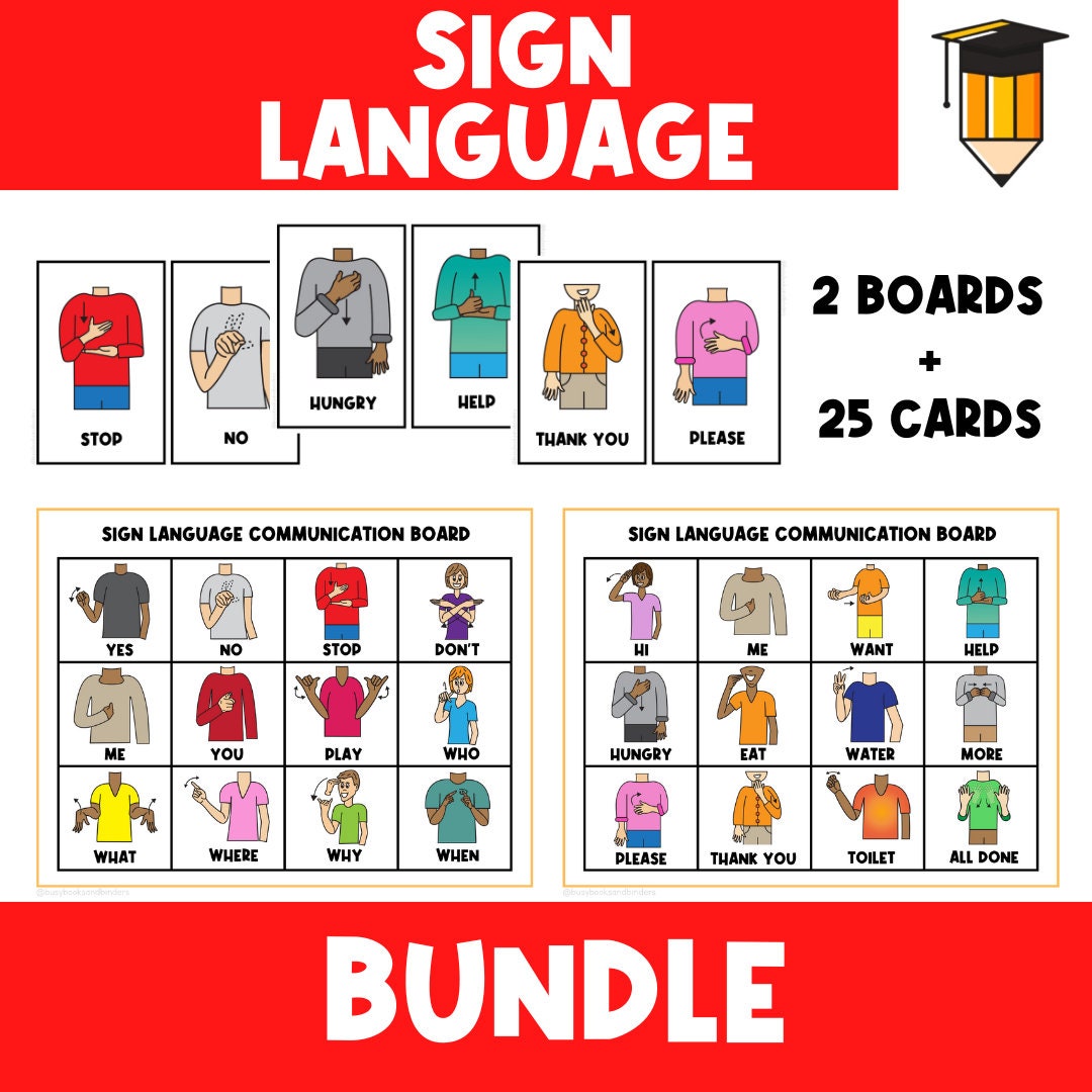 ASL Hand Signs | Sign Language Flashcards | Communication | Flash Cards ...