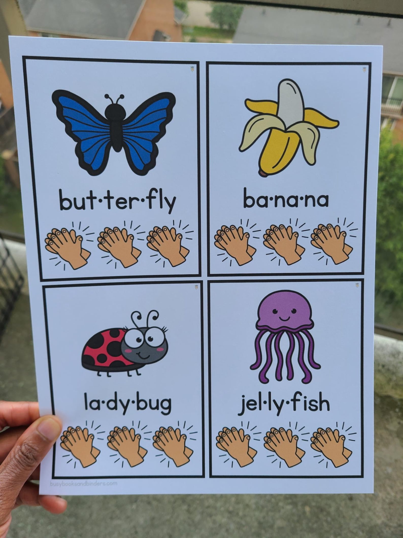 72 Syllables Flashcards | Kindergarten Preschool Counting | Flashcards ...