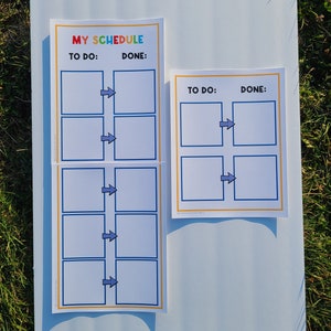 TO DO and DONE | First Then Board | Visual Aid | Visual Schedule ...