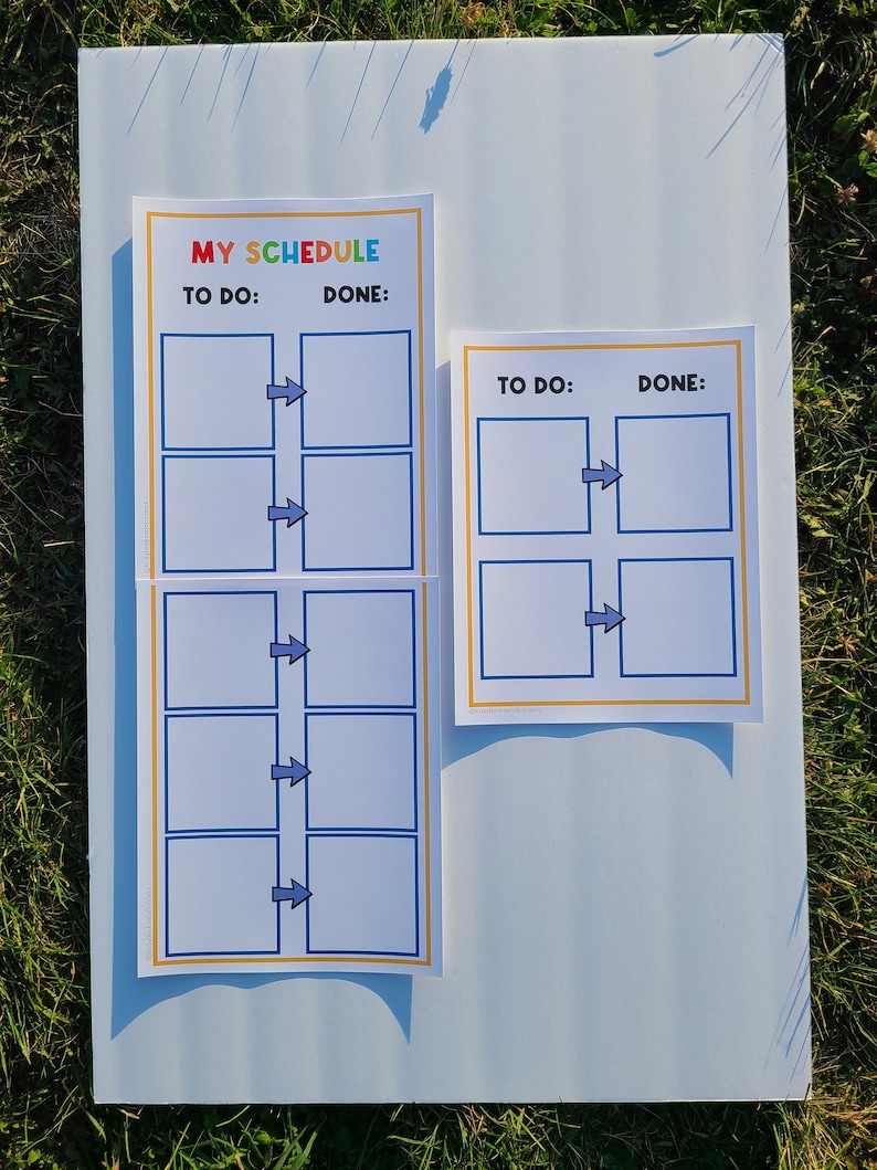 TO DO and DONE | First Then Board | Visual Aid | Visual Schedule ...