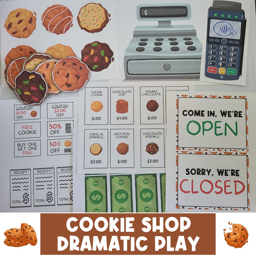 PHYSICAL COPY: Cookie Shop | Dramatic Play | Shopping | Pretend Play ...
