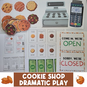 PHYSICAL COPY: Cookie Shop | Dramatic Play | Shopping | Pretend Play ...