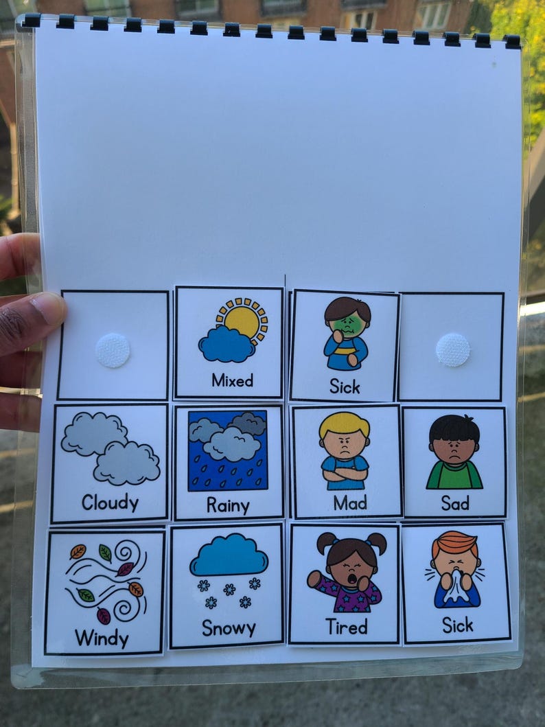 Printable Book: Feelings and Weather | Sorting | File Folder Games ...