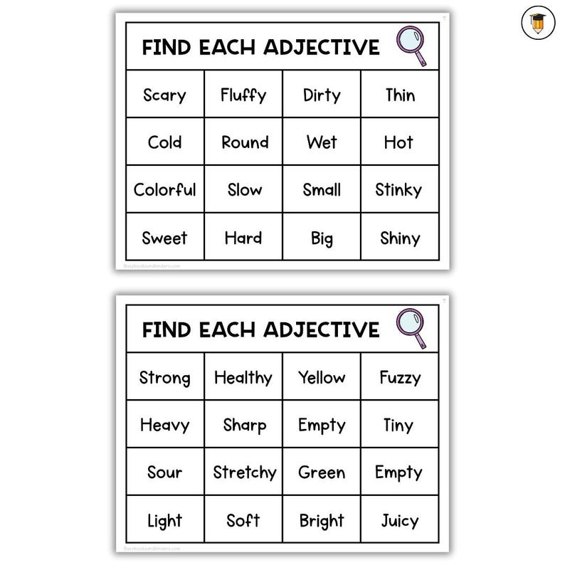 ADJECTIVES | Roll and Cover | Dice Activity | Parts of Speech ...