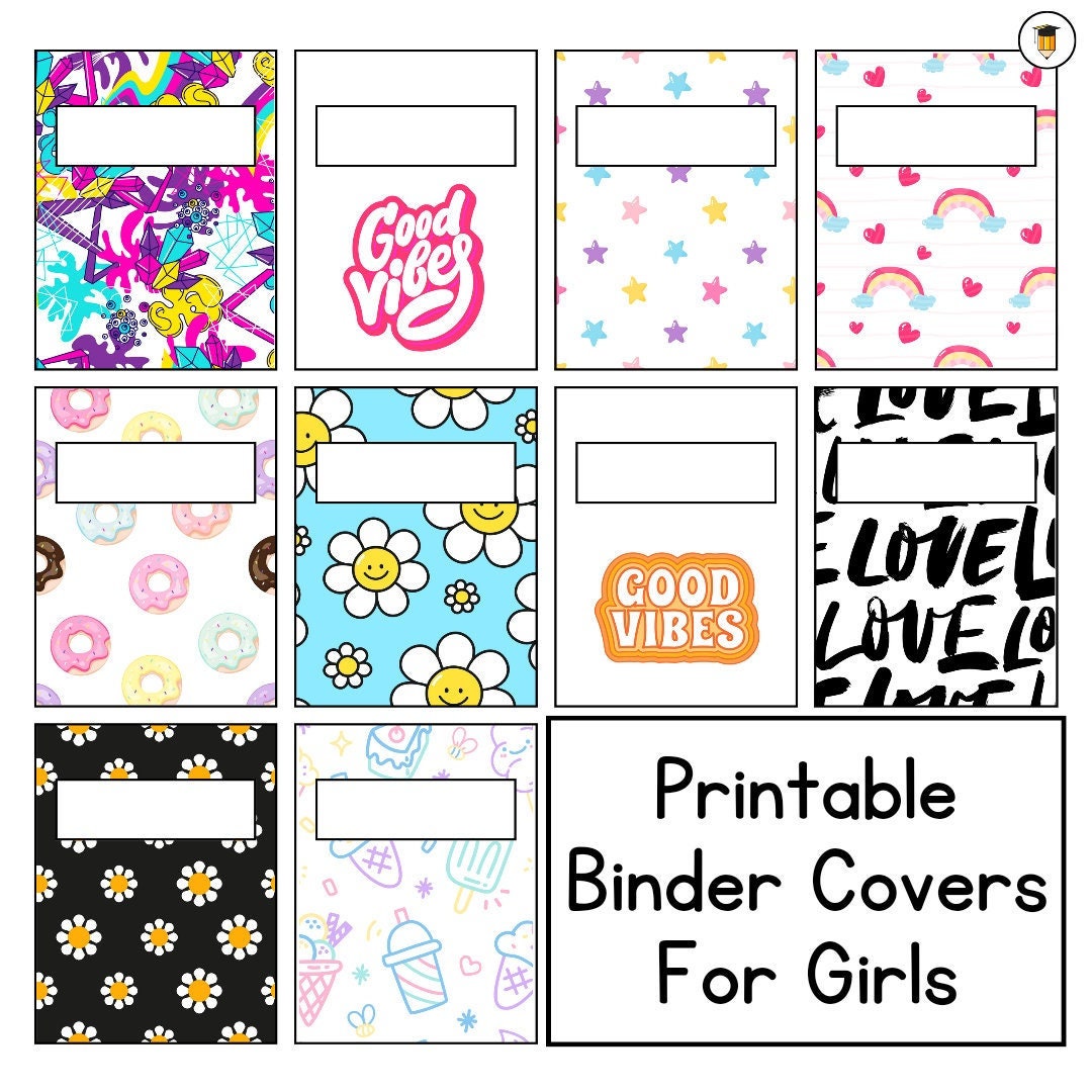 16 Binder Covers | Binder Cover for Kids | Back to School Printables ...