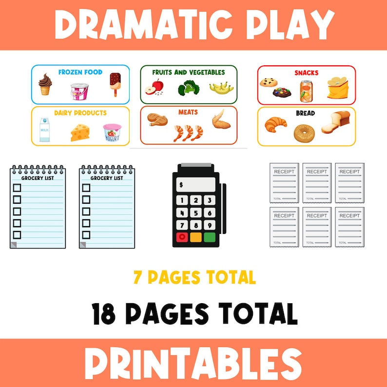 Grocery Store | Dramatic Play | Shopping | Pretend Play | Preschool and ...