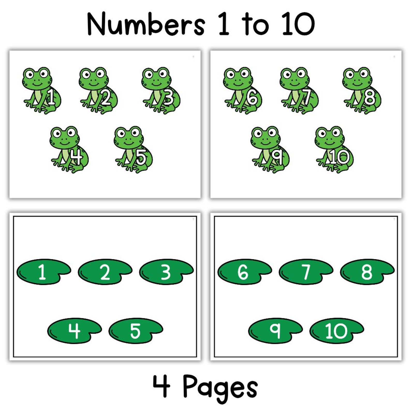 Number Matching | Counting | Numbers | 1 to 10 | Preschool | Toddler ...