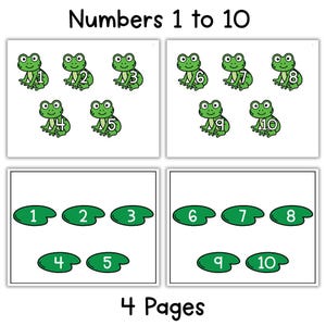 Number Matching | Counting | Numbers | 1 to 10 | Preschool | Toddler ...
