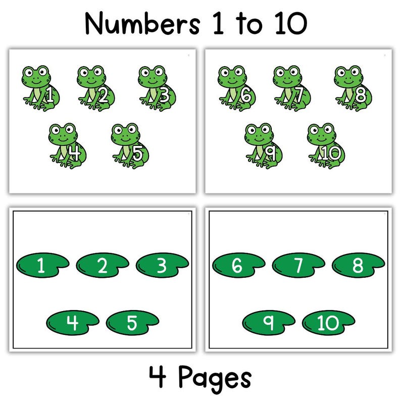 Number Matching | Counting | Numbers | 1 to 10 | Preschool | Toddler ...