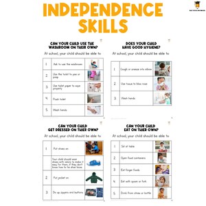 KINDERGARTEN READINESS | Preschool Life Skills | School Skills | Back ...