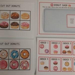 DONUT MATCHING | Valentines | Pattern Activity | Kindergarten ...