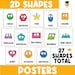 Shapes Poster Classroom 2D Shapes Sorting Activities Math Preschool ...