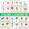 Syllable Sorting Flashcards, Syllable Counting Cards, Clap the ...