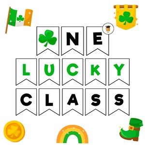 ONE LUCKY CLASS | St. Patrick's Day | Classroom Decor | Kindergarten ...