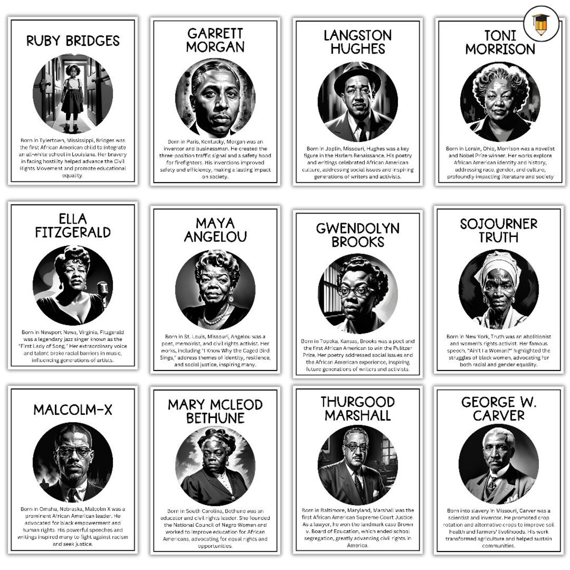 30 Black History Posters | Bulletin Board Display | Black History Decor ...