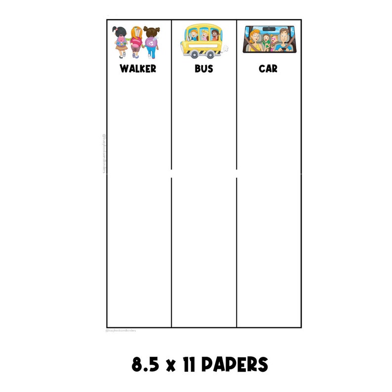 DISMISSAL CHART Classroom Poster Signs Decor Visual - Etsy