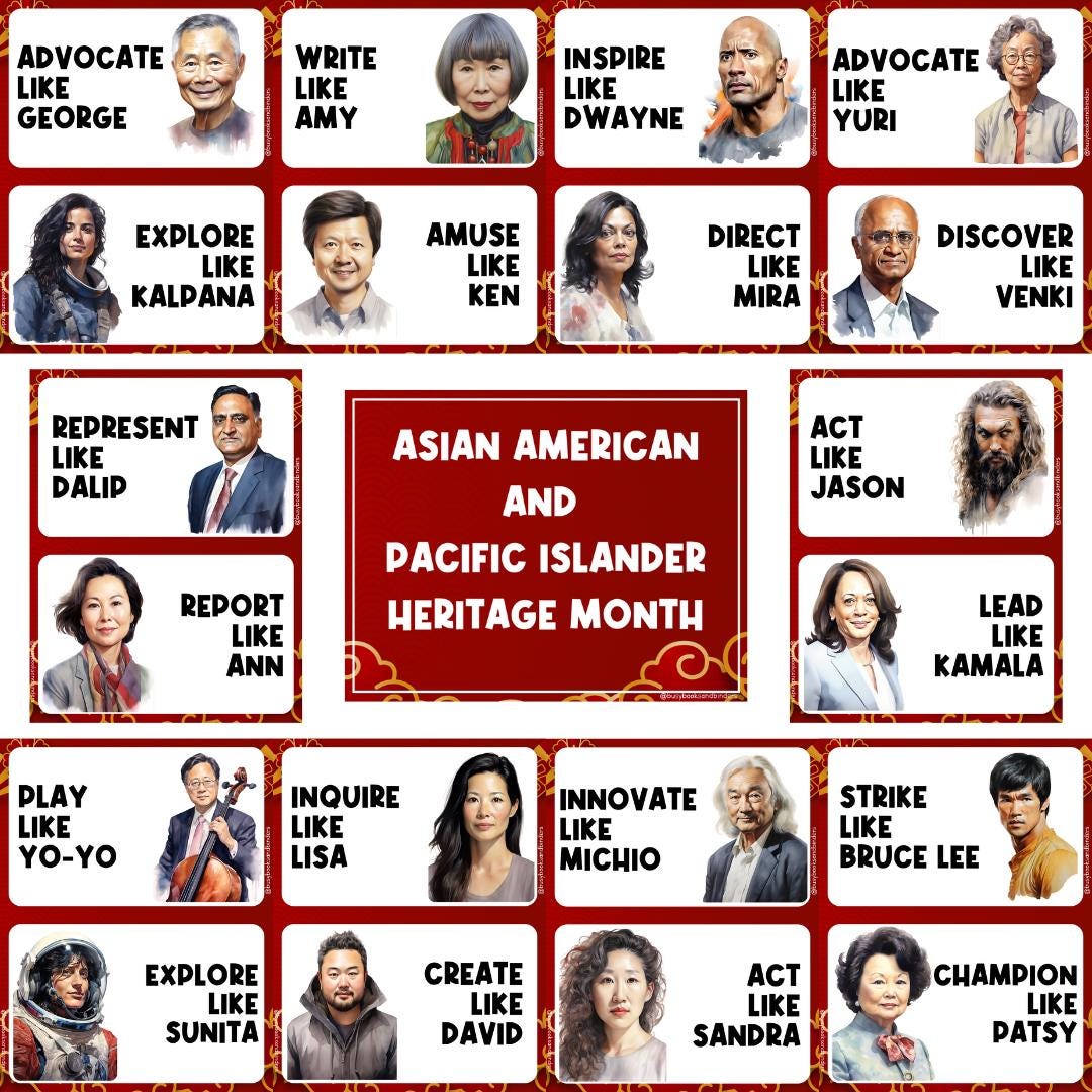 Asian Americans and Pacific Islander Posters | Calendar | Bulletin ...