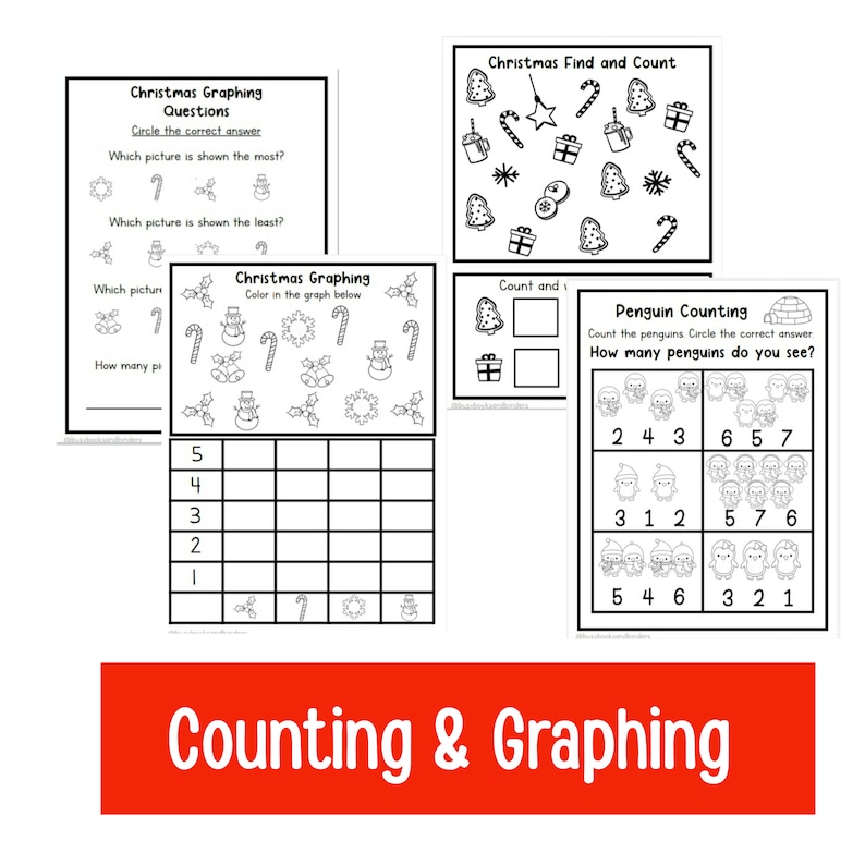 Christmas Worksheet Bundle Christmas Busy Book Homeschool - Etsy